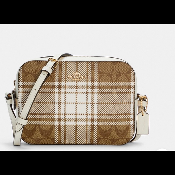Coach | Bags | Coach Mini Camera Bag In Signature Canvas With Hunting ...